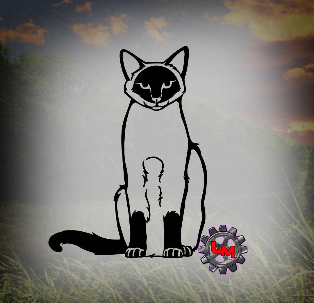 Siamese Cat Decal | Siamese Sticker | Cat Vinyl Decal | Cat Decal | Cat ...