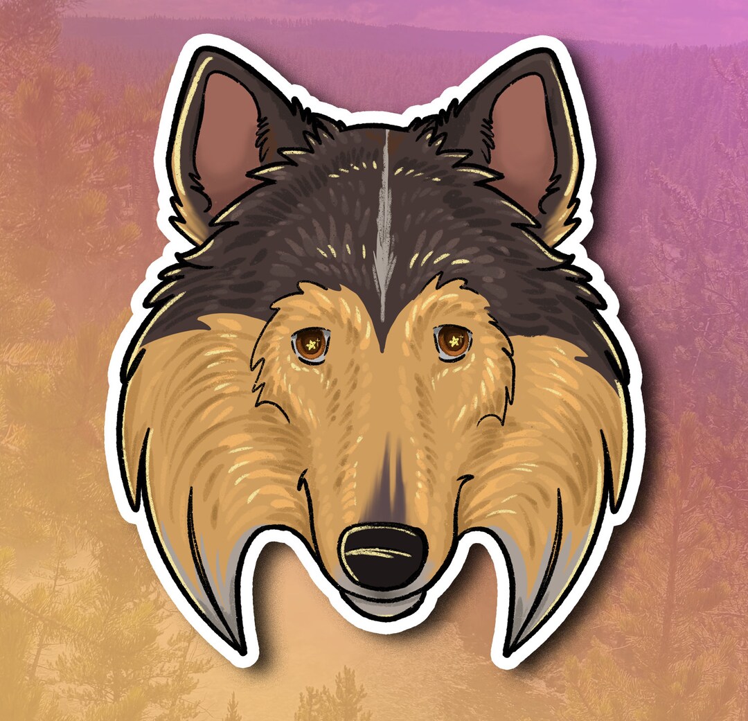 Rough Collie Dog Waterproof Sticker | Cute Rough Collie Vinyl Sticker ...