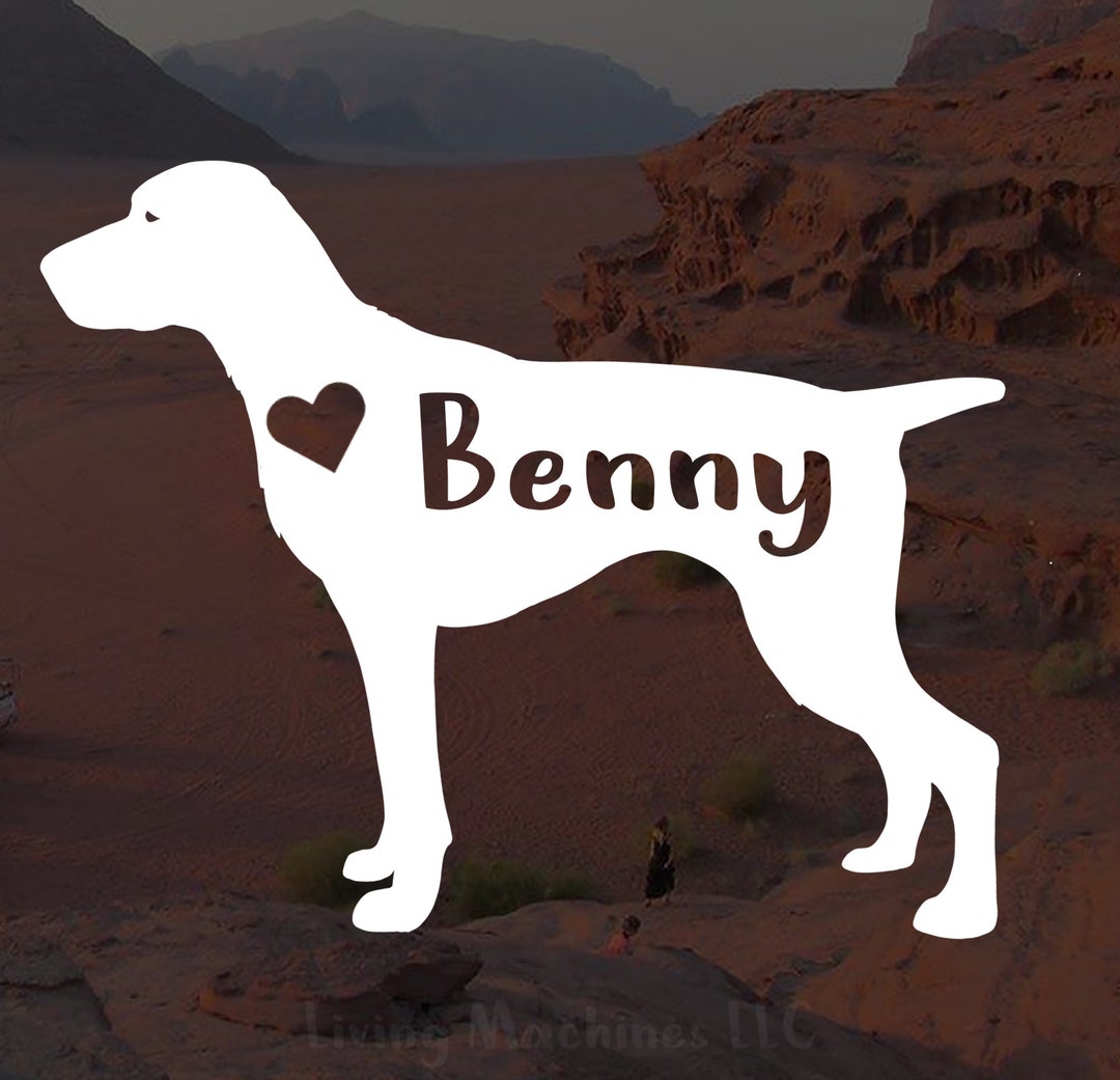German Shorthaired Pointer Dog Decal | Custom Personalized German ...