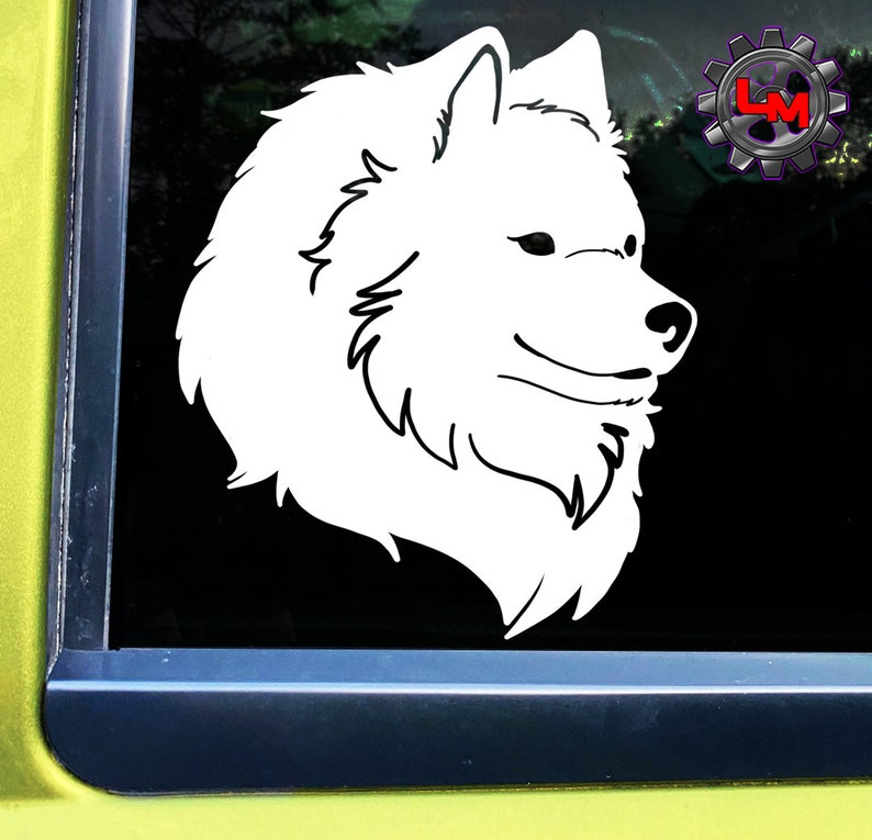 Samoyed Decal: Vinyl Dog Sticker for Car, Laptop, Tumbler - Etsy