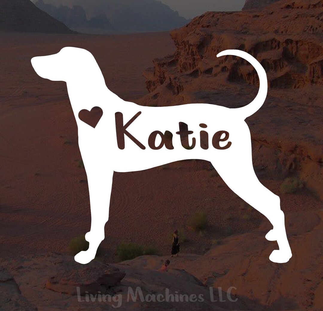 Bluetick Coonhound Decal | Custom Personalized Bluetick Coonhound Decal ...