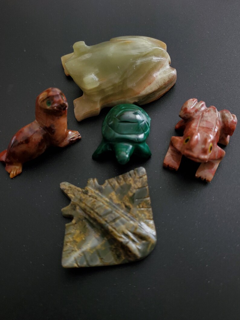 Hand Carved Agate Spirit Animals - 10-20 Grams - Etsy