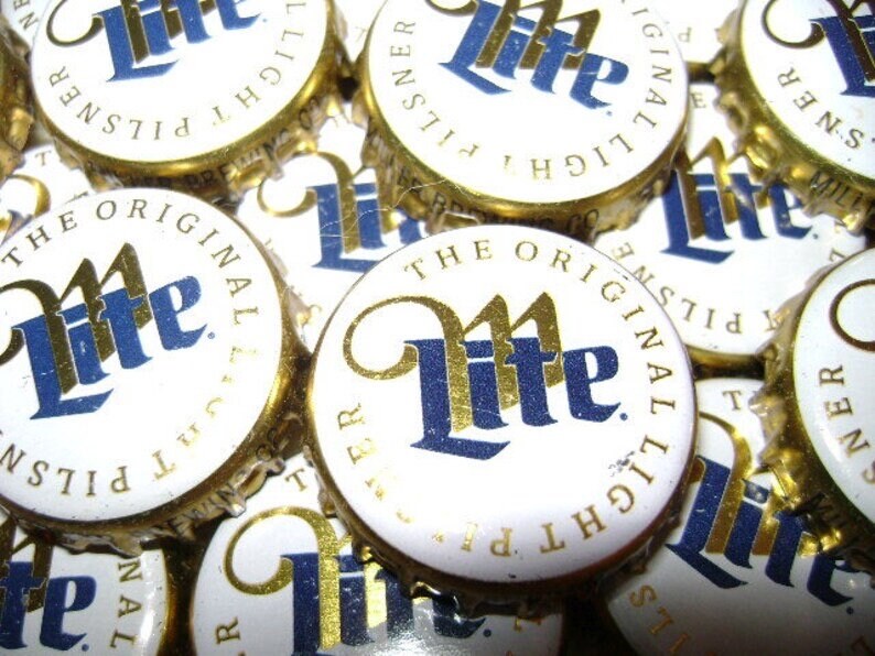 1000 Lot MILLER LITE Beer Bottle Caps Crowns~no Dents! Clean! - Etsy