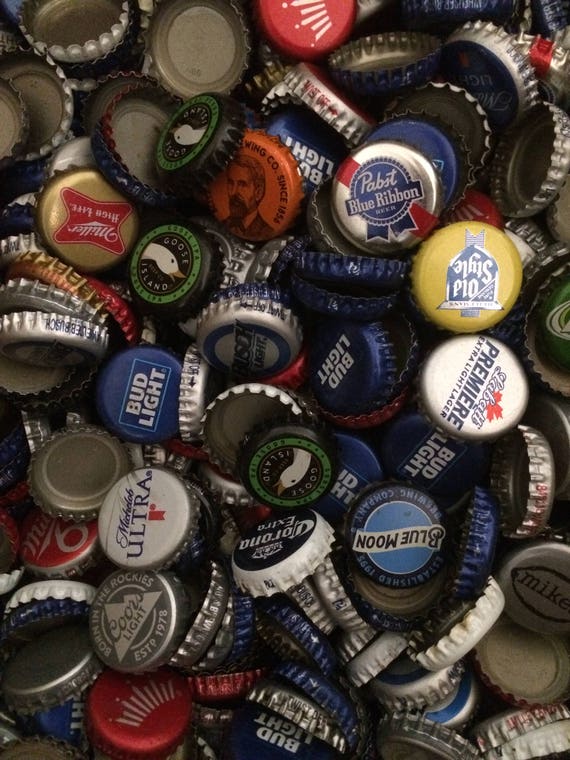 100 Lot Mixed Assortment of Beer Bottle Caps Crowns NO DENTS - Etsy