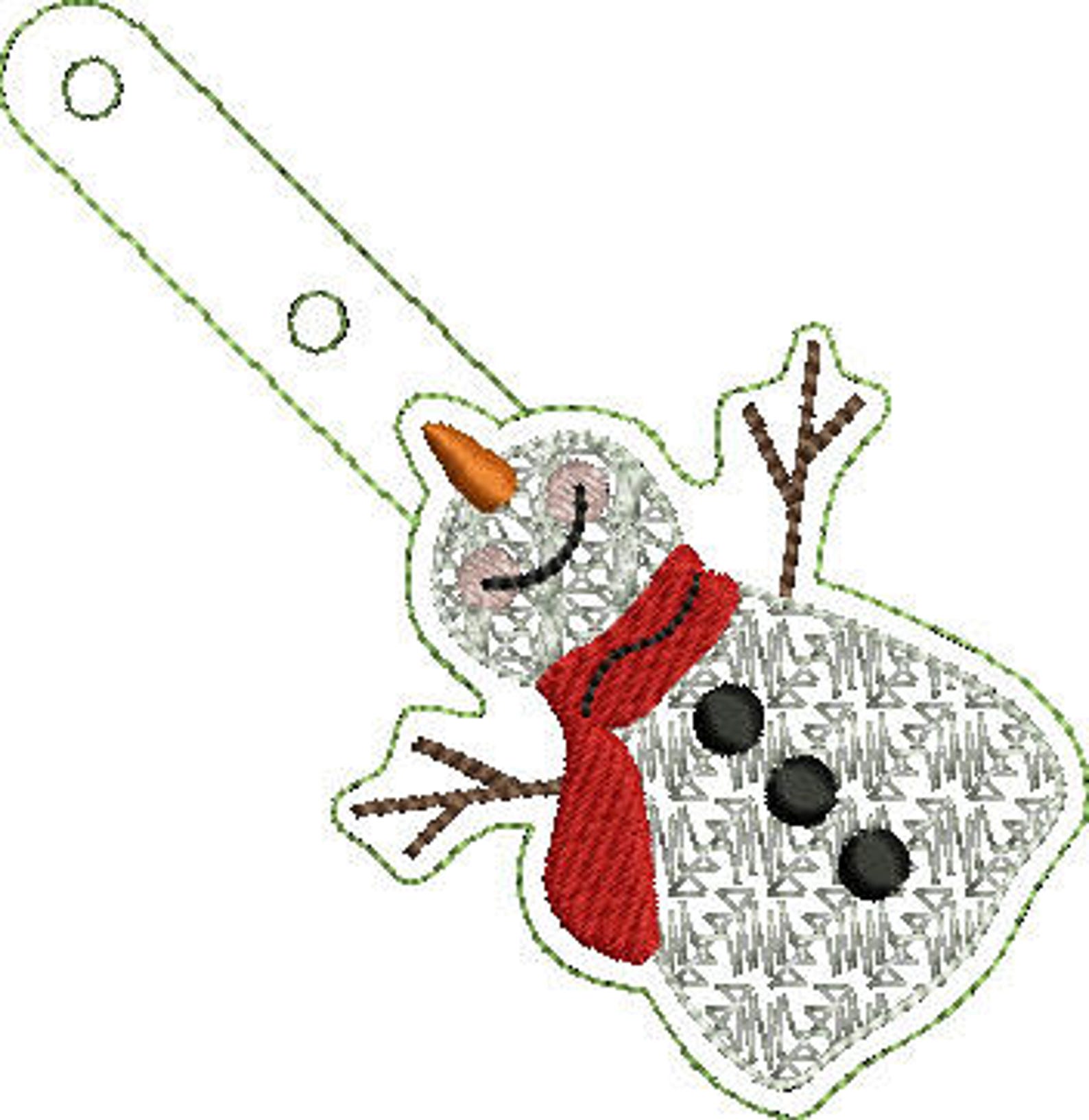 ITH Happy Snowman Key Fob Christmas Bag Tag Vinyl Key Fob - Etsy