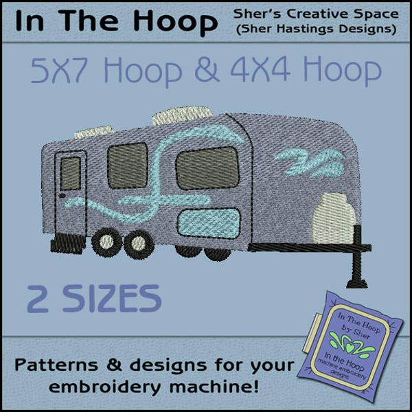 Camper Embroidery - Etsy