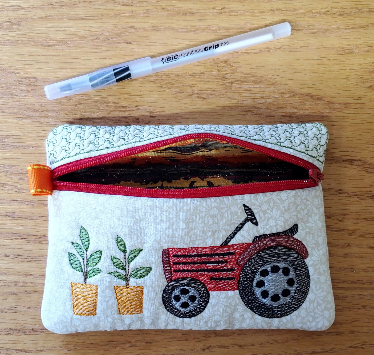 ITH Tractor Zipper Bag Farm Zipper Bag Tractor Machine - Etsy