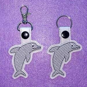 ITH Dolphin Key Fob - Dolphin Bag Tag - Dolphin Snap Tab - Dolphin ...