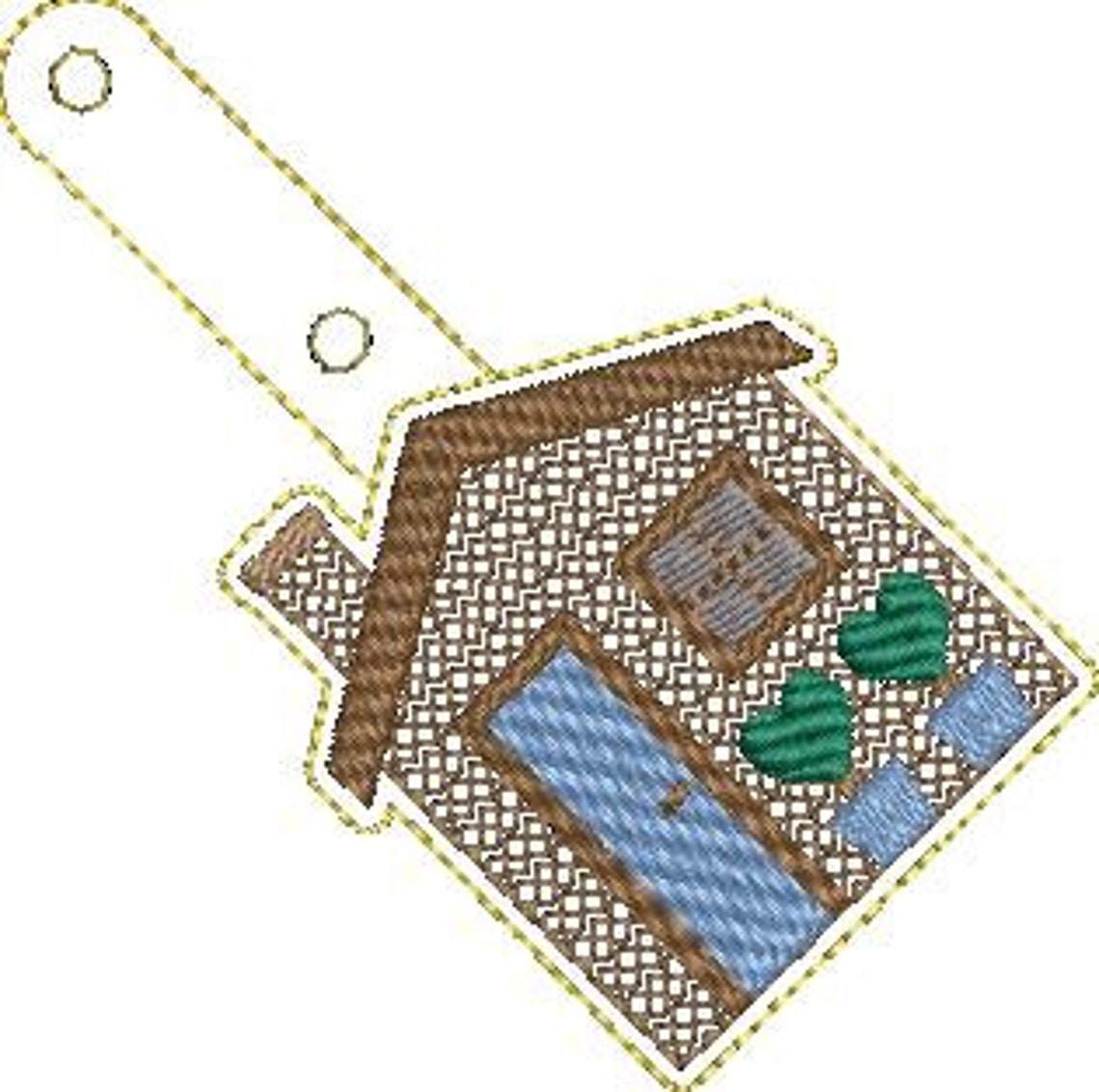 ITH House Key Fob Home Key Fob House Bag Tag Vinyl Key - Etsy