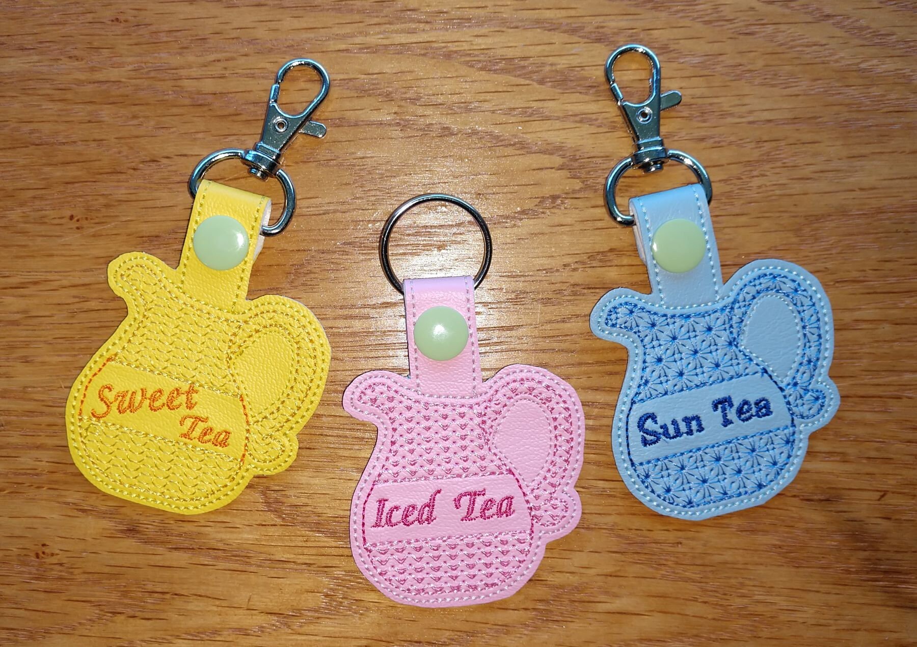 ITH Iced Tea Key Fob Tea Key Fob Tea Bag Tag Vinyl Key | Etsy