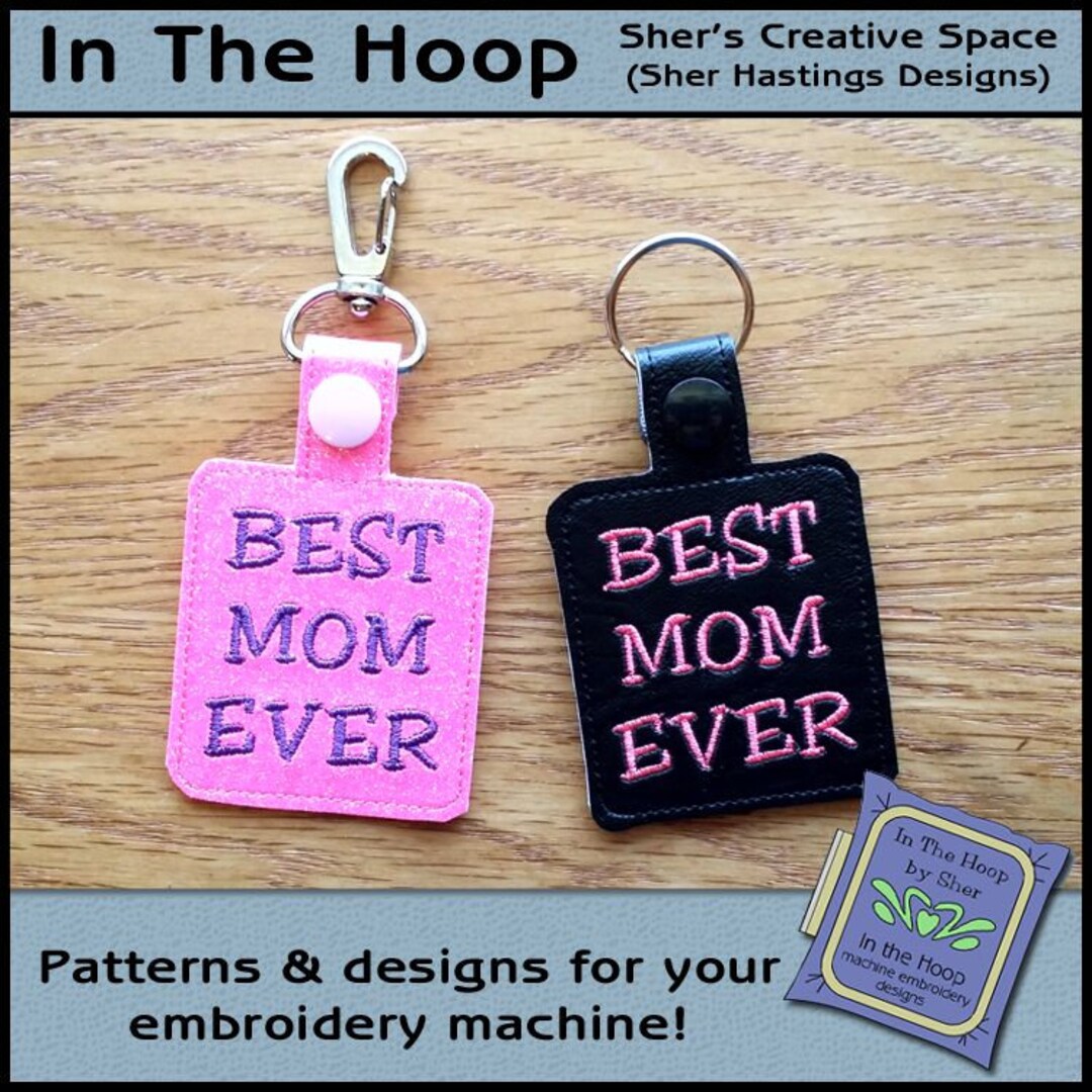 ITH Best Mom Key Fob, Best Mom Bag Tag, Best Mom Snap Tab, Mom Machine ...