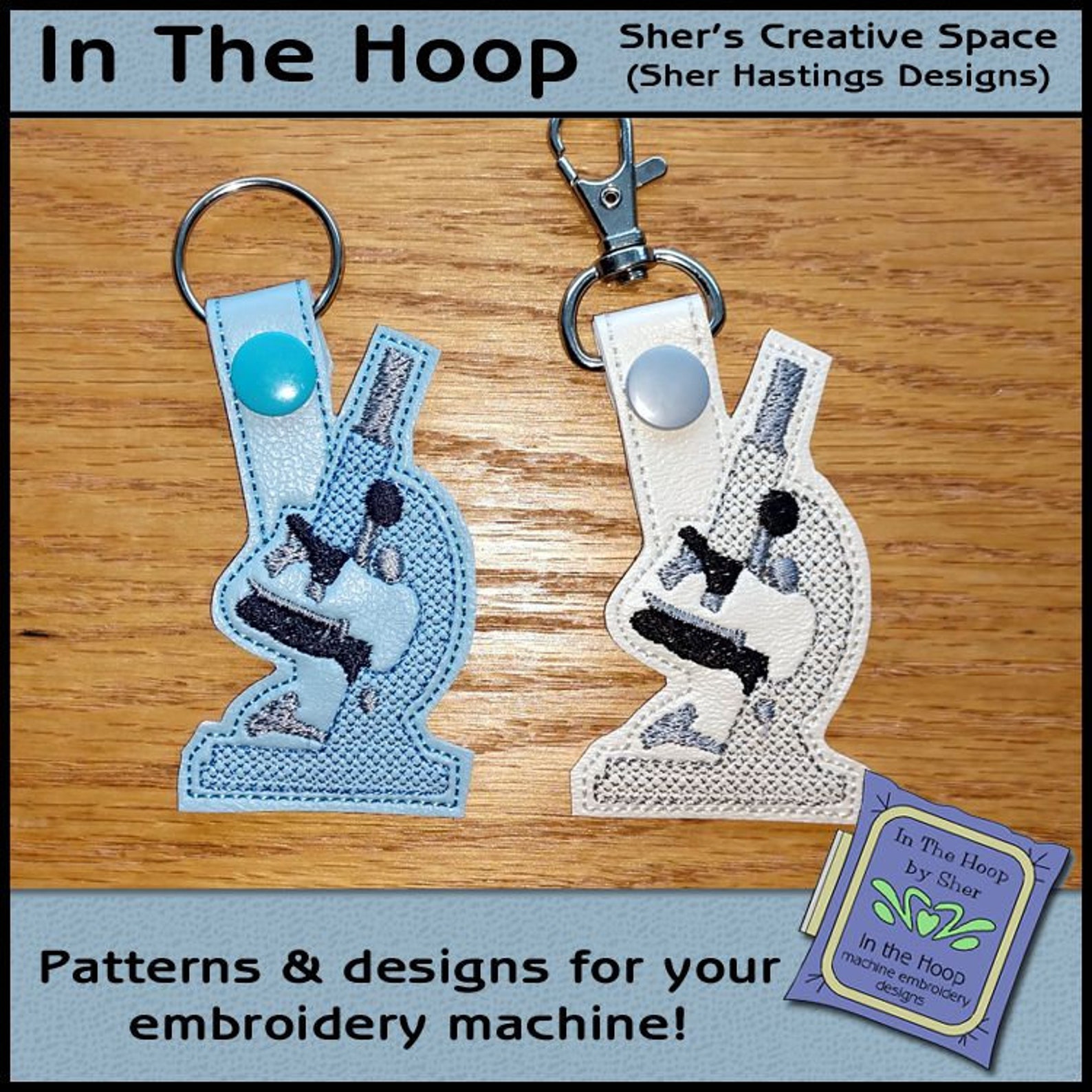ITH Microscope Key Fob, Microscope Bag Tag, Microscope Snap Tab ...
