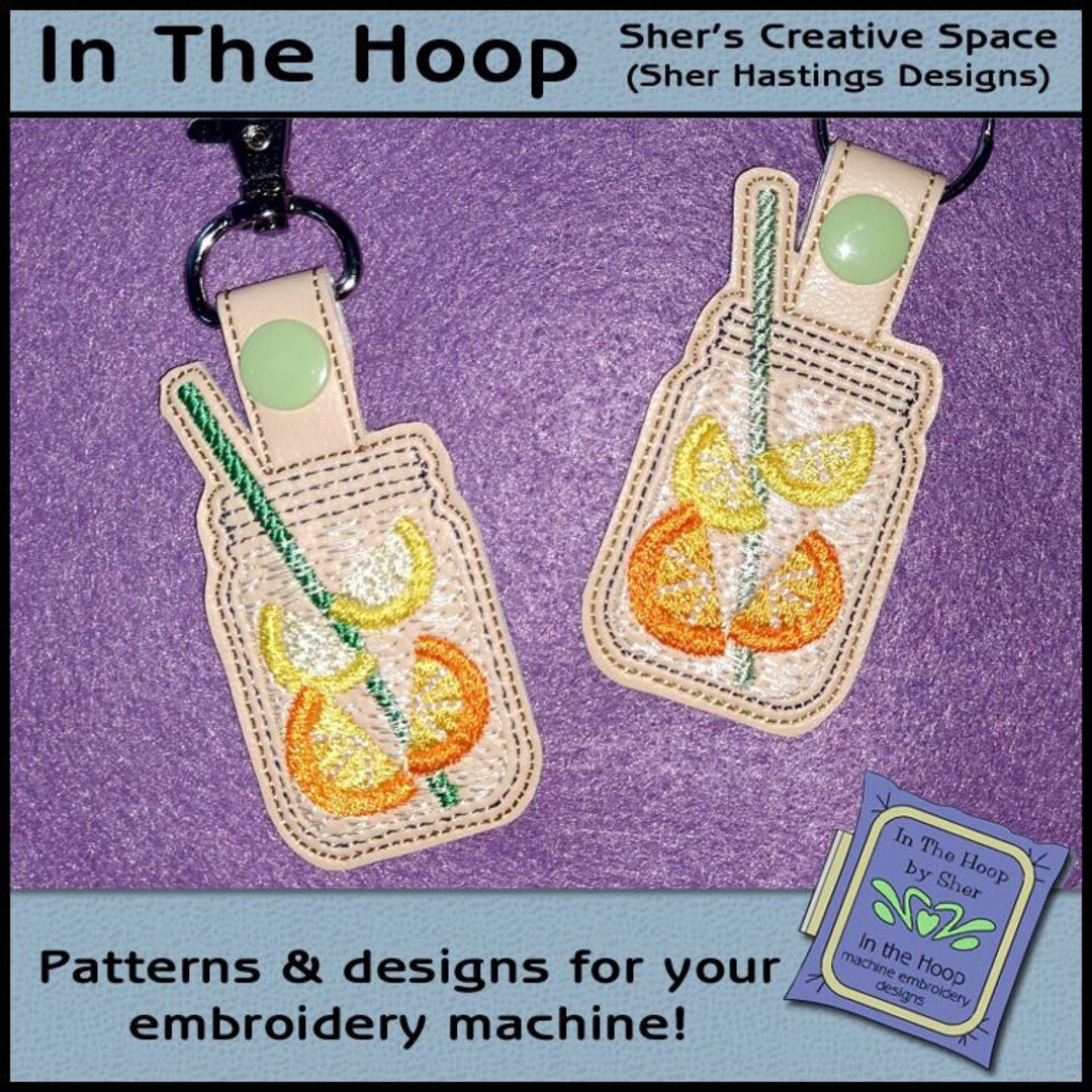 ITH Mason Jar Drink Key Fob, Mason Jar Bag Tag, Mason Jar Snap Tab ...