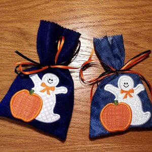 ITH Pumpkin & Ghost Treat Bag, Halloween Gift Bag, Halloween Treat Bag ...