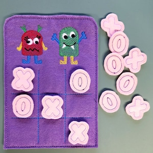 ITH Monsters Tic Tac Toe Game, in the Hoop Tic Tac Toe, Monster ...