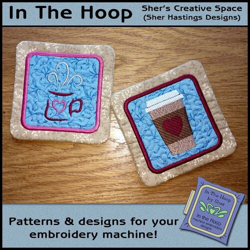 ITH Coffee Coasters in the Hoop Coasters Drink Coasters - Etsy