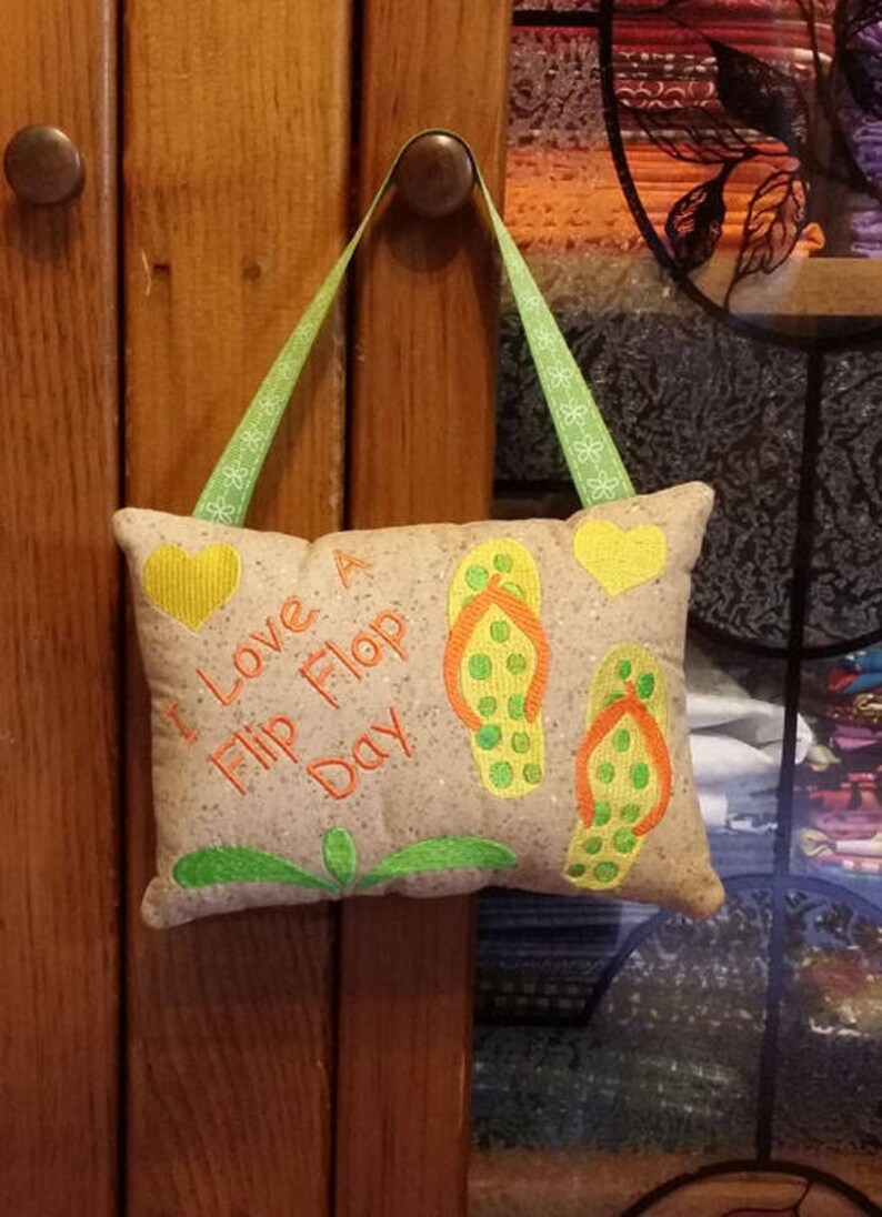 ITH Flip Flop Mug Rug Beach Mug Rug in the Hoop Mug Rug - Etsy