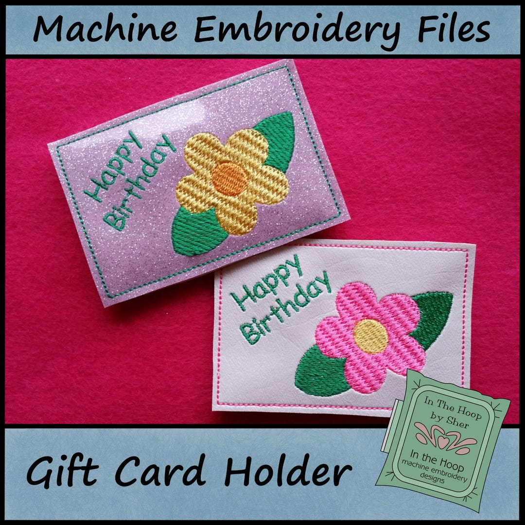 ITH Flower Birthday Gift Card Holder, Flower Gift Card Holder, Flower ...