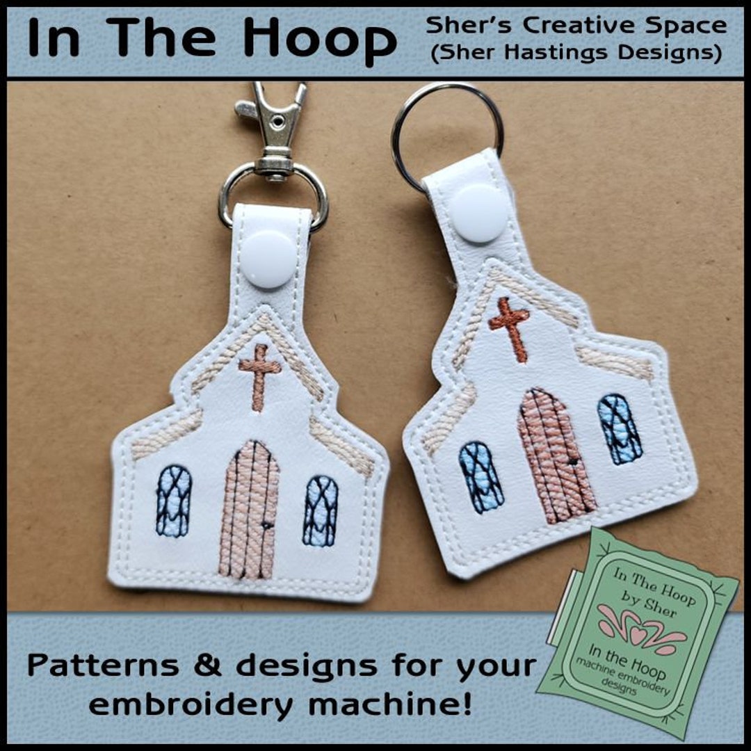 ITH Church Key Fob, Church Keychain, Religious Bag Tag, Christian Key ...