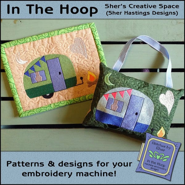 Embroidery Pattern Camper - Etsy