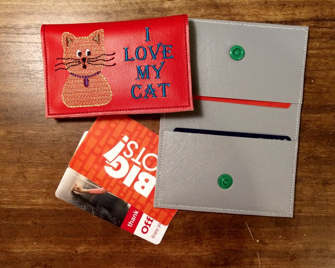 ITH Love My Cat Credit Card Holder Cat Wallet Cat Credit - Etsy UK