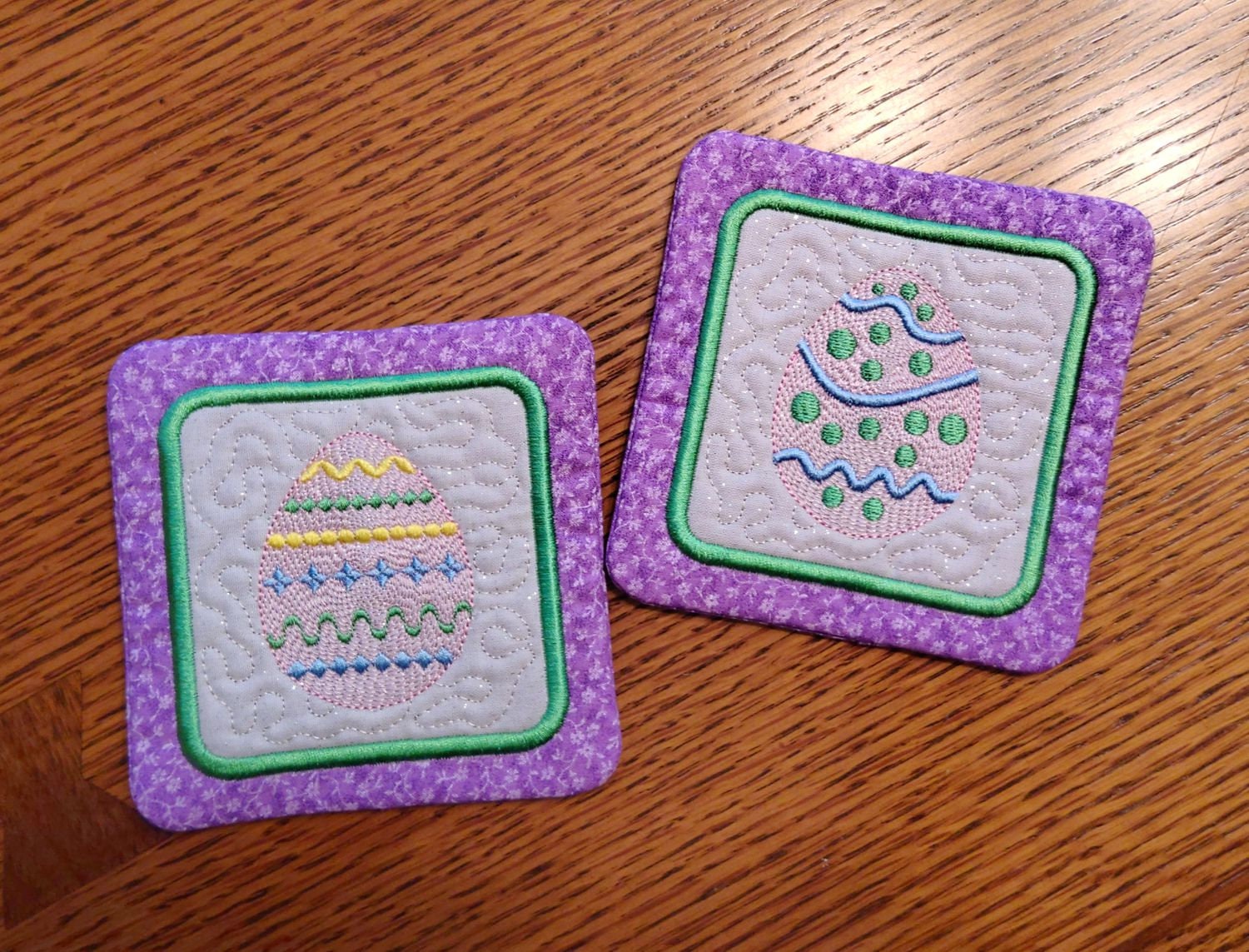 ITH Easter Coasters, in the Hoop Coasters, Easter Egg Coasters, Easter ...