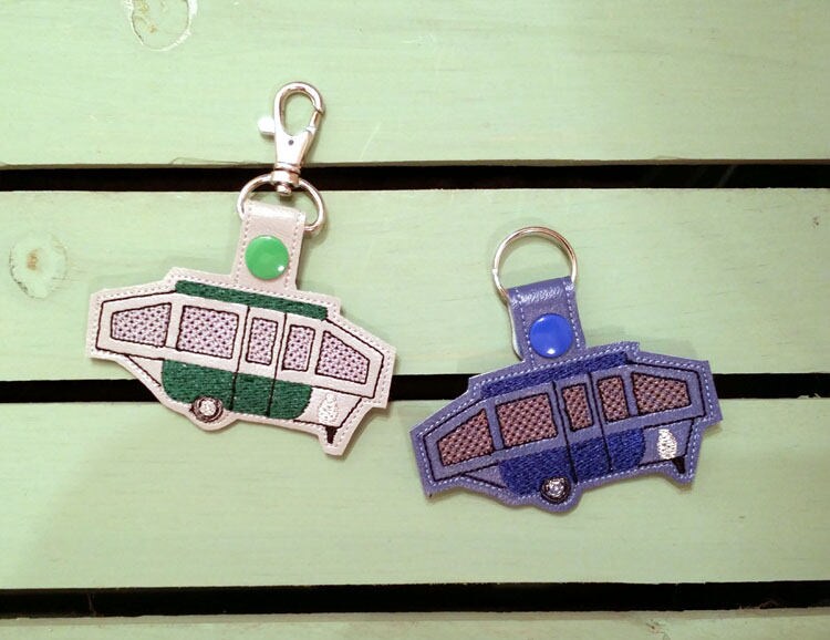 ITH Pop up Camper Vinyl Key Fob Camper Key Fob Camper Bag | Etsy