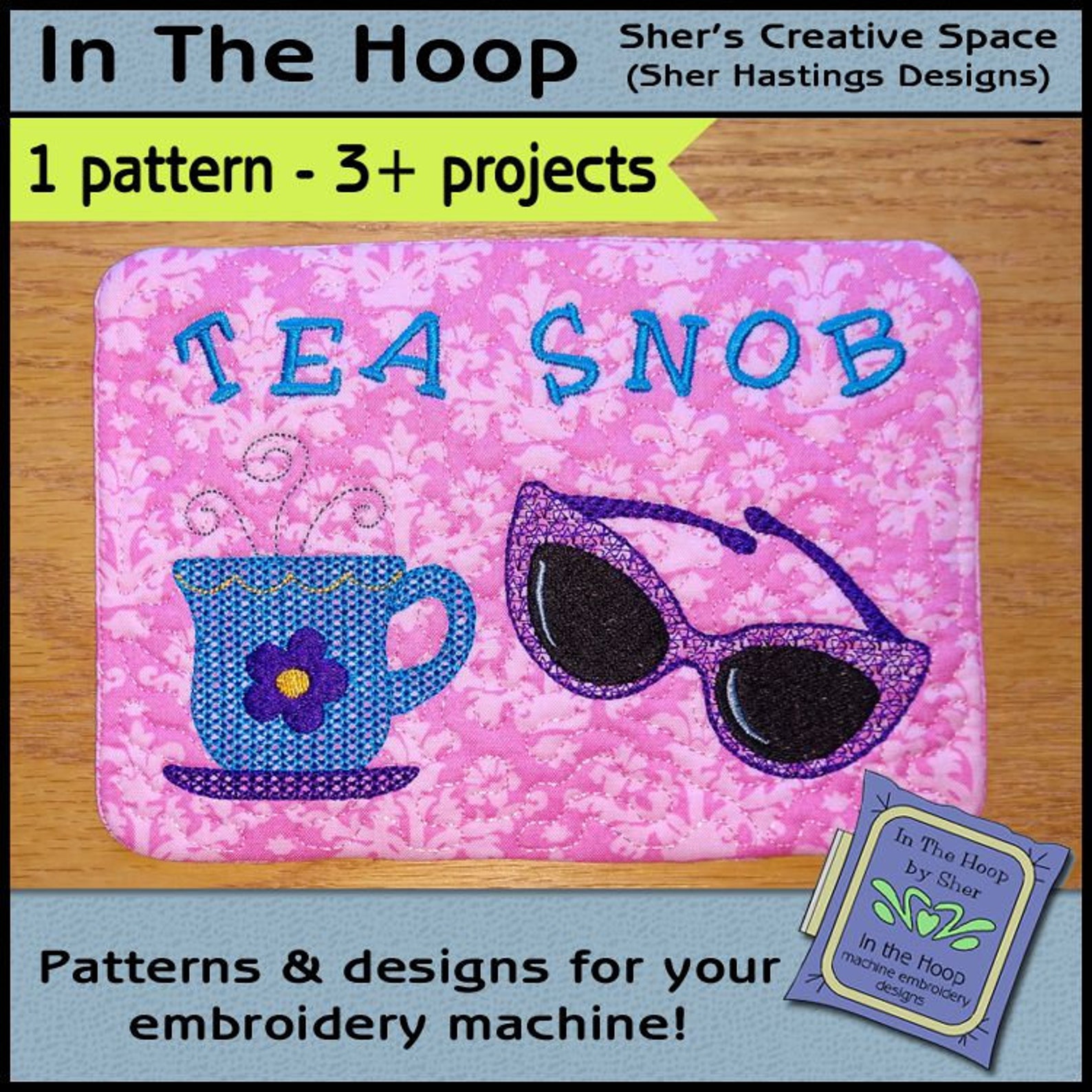 ITH Tea Snob Mug Rug Tea Embroidery In The Hoop Tea Mug | Etsy