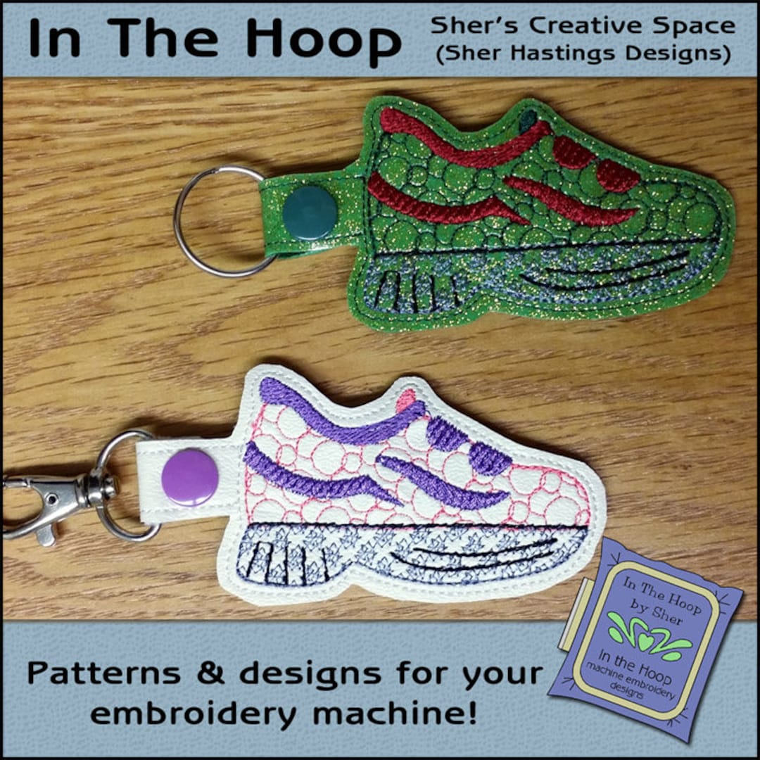 ITH Gym Shoe Key Fob - Exercise Key Fob - Gym Shoe Bag Tag - Vinyl Key ...
