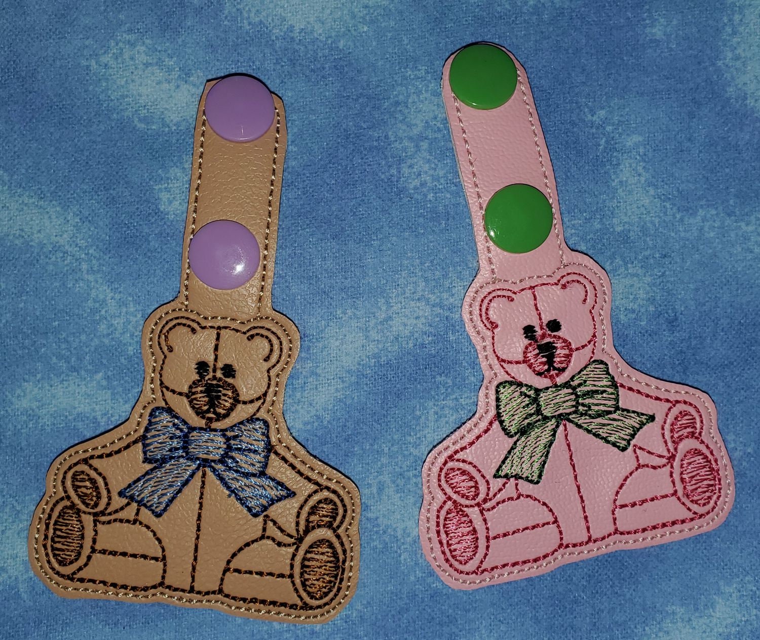 ITH Teddy Bear Key Fob Teddy Bear Bag Tag New Mom Key Fob - Etsy