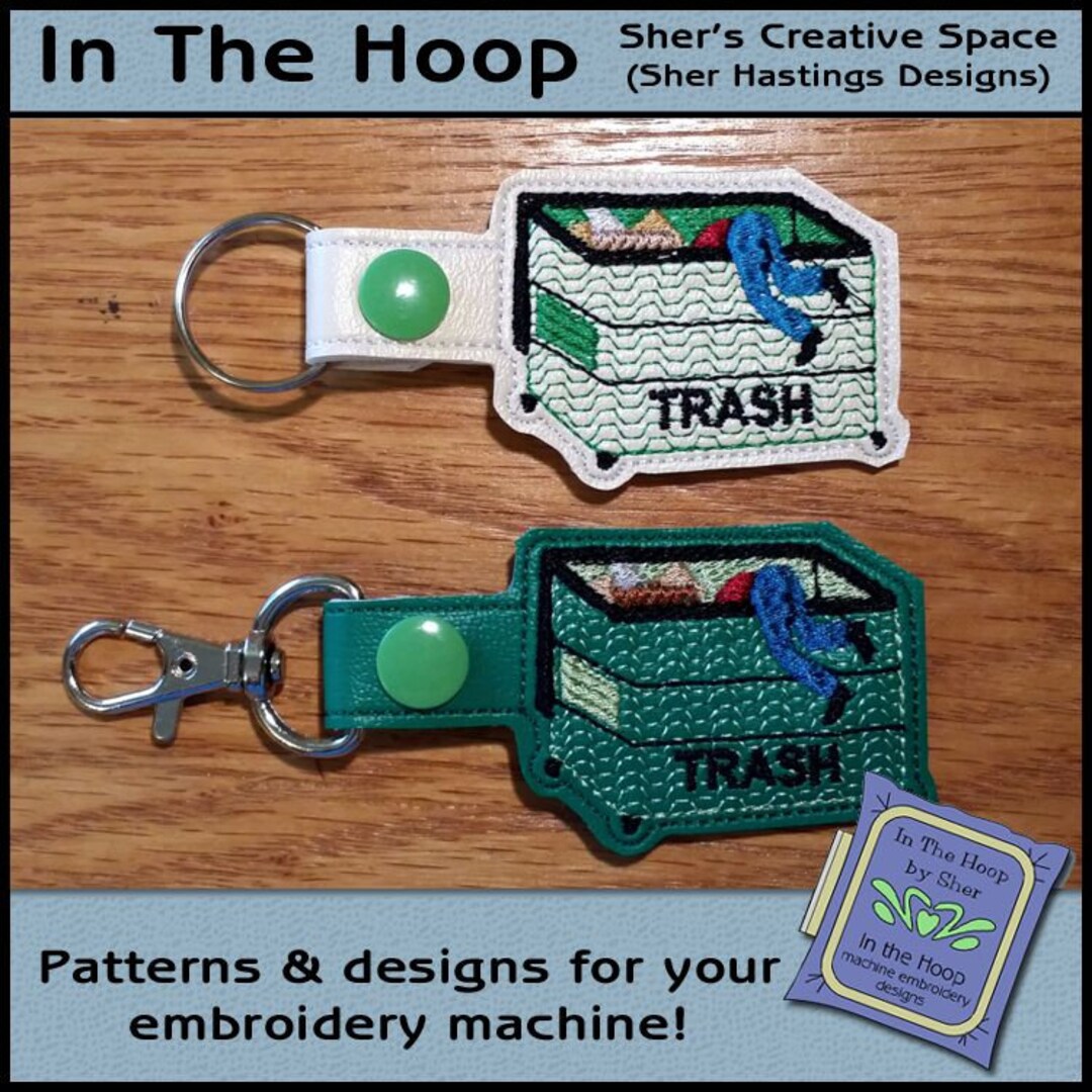ITH Dumpster Diver Key Fob, Dumpster Diver Bag Tag, Dumpster Snap Tab ...