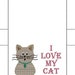 ITH Love My Cat Credit Card Holder, Cat Wallet, Cat Credit Card Case ...