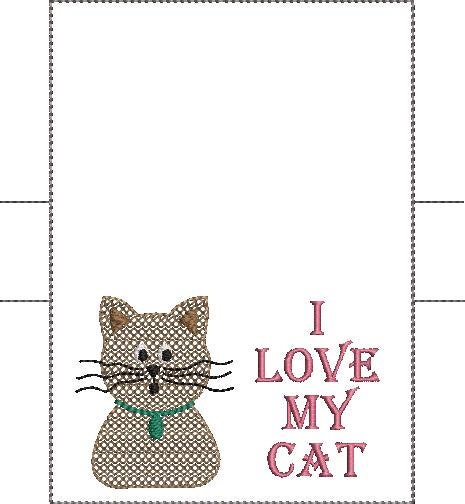 ITH Love My Cat Credit Card Holder Cat Wallet Cat Credit | Etsy UK