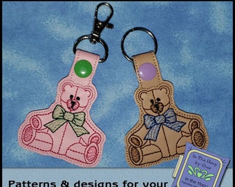 Teddy Bear Bag Tag - Etsy