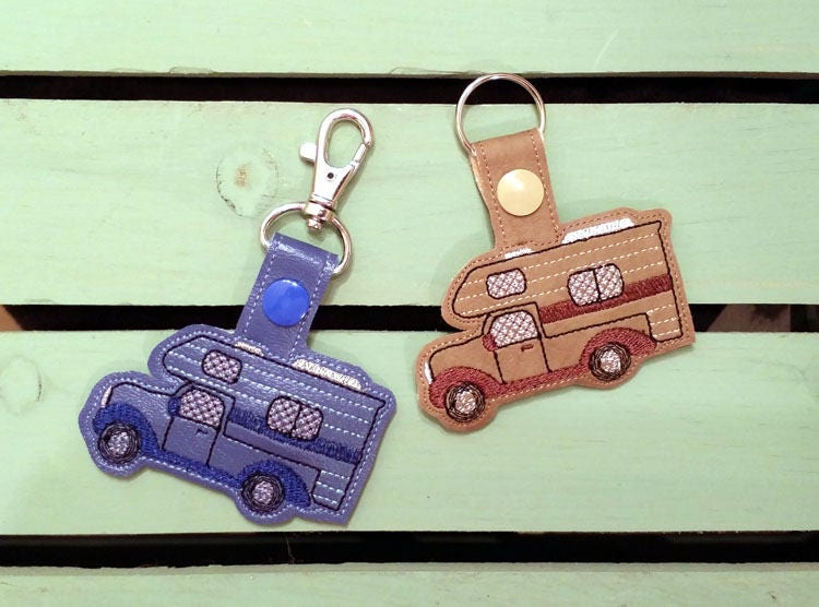 ITH Truck and Camper Key Fob Camper Bag Tag Vinyl Key Fob | Etsy