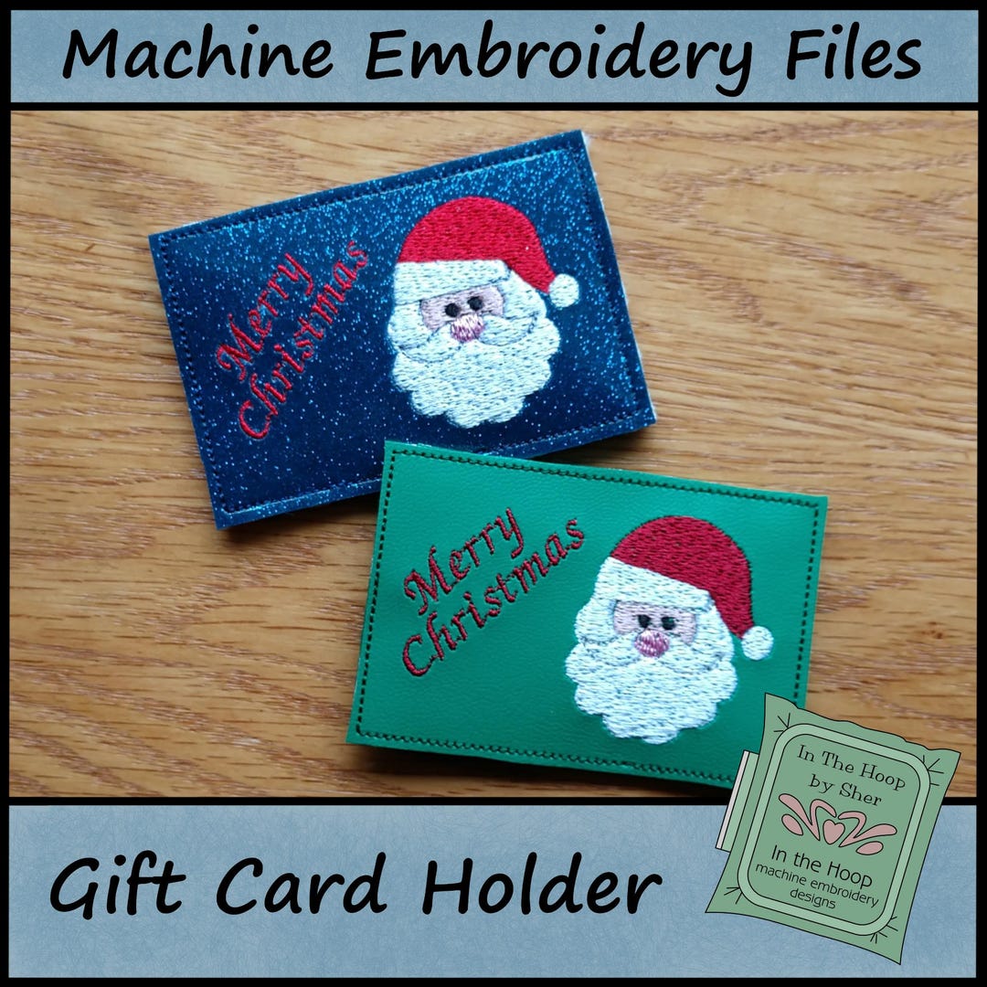 ITH Santa Card Holder, Christmas Gift Card Holder, Santa Gift Card ...