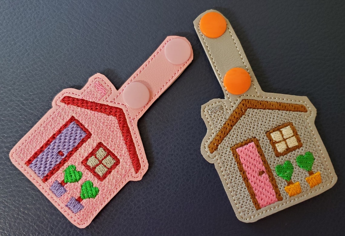 ITH House Key Fob Home Key Fob House Bag Tag Vinyl Key - Etsy