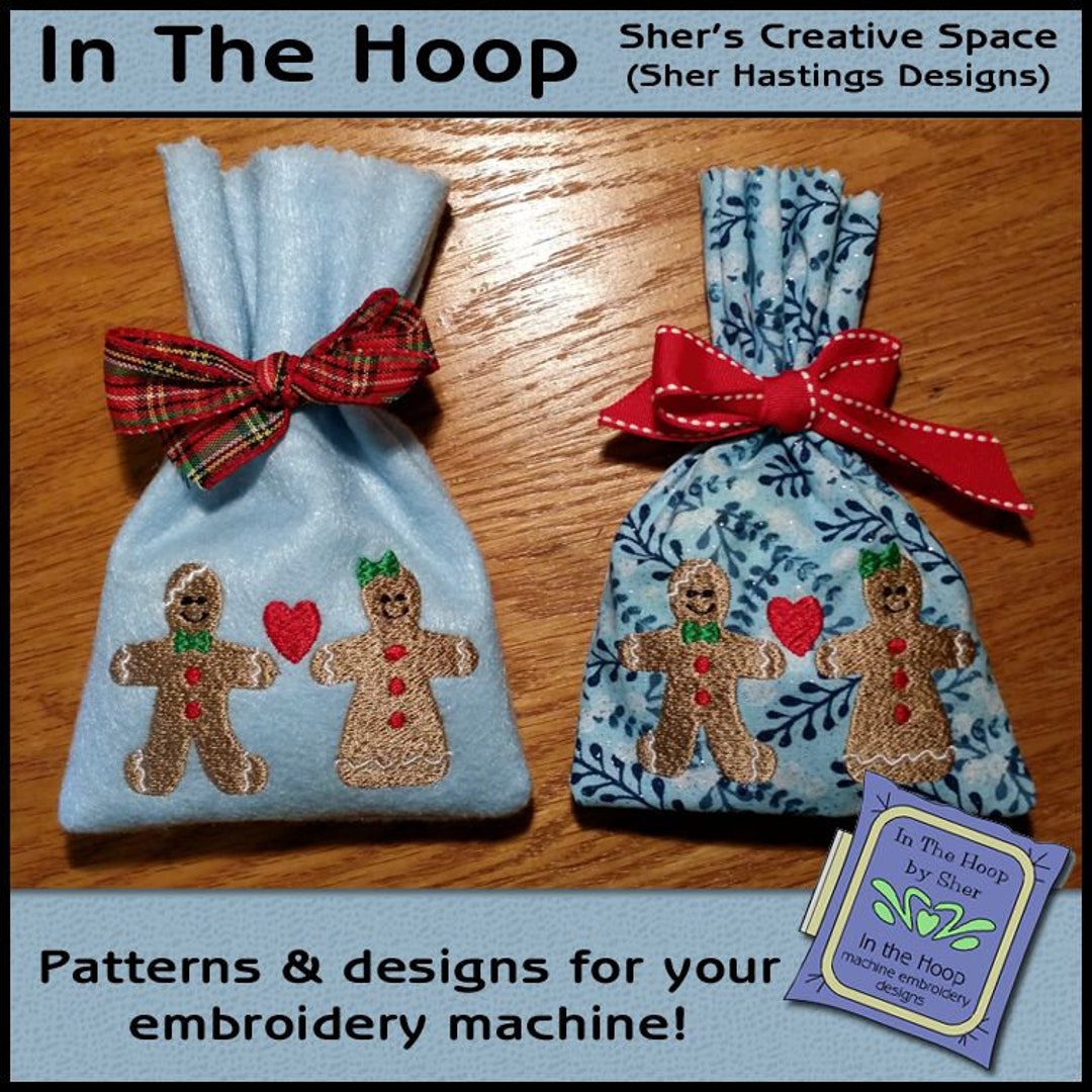 ITH Gingerbread Treat Bag, Christmas Gift Bag, Christmas Treat Bag ...