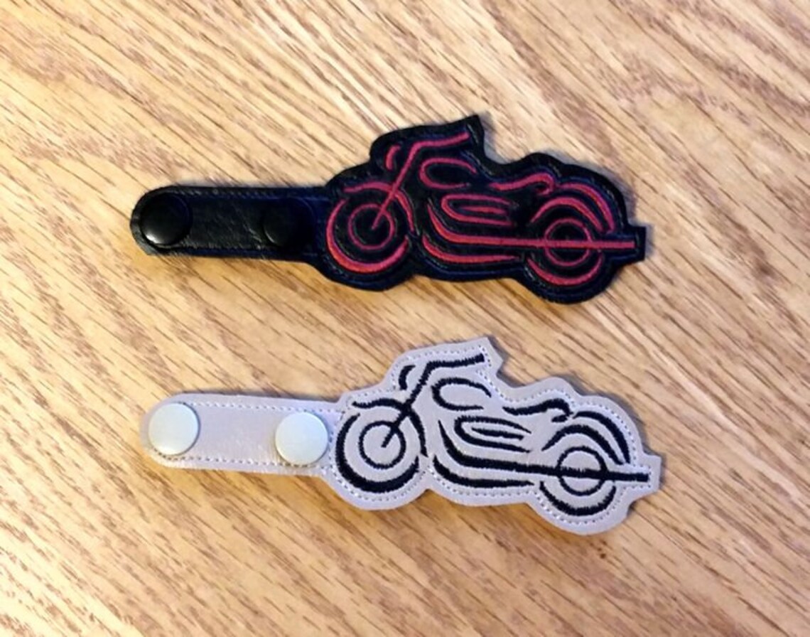 ITH Motorcycle Key Fob, Motorcycle Bag Tag, Motorcycle Snap Tab ...