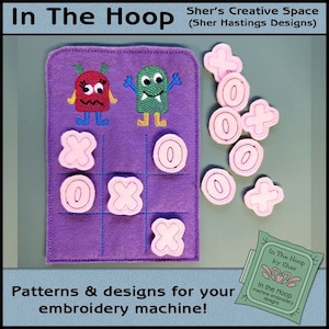 ITH Monsters Tic Tac Toe Game, in the Hoop Tic Tac Toe, Monster ...