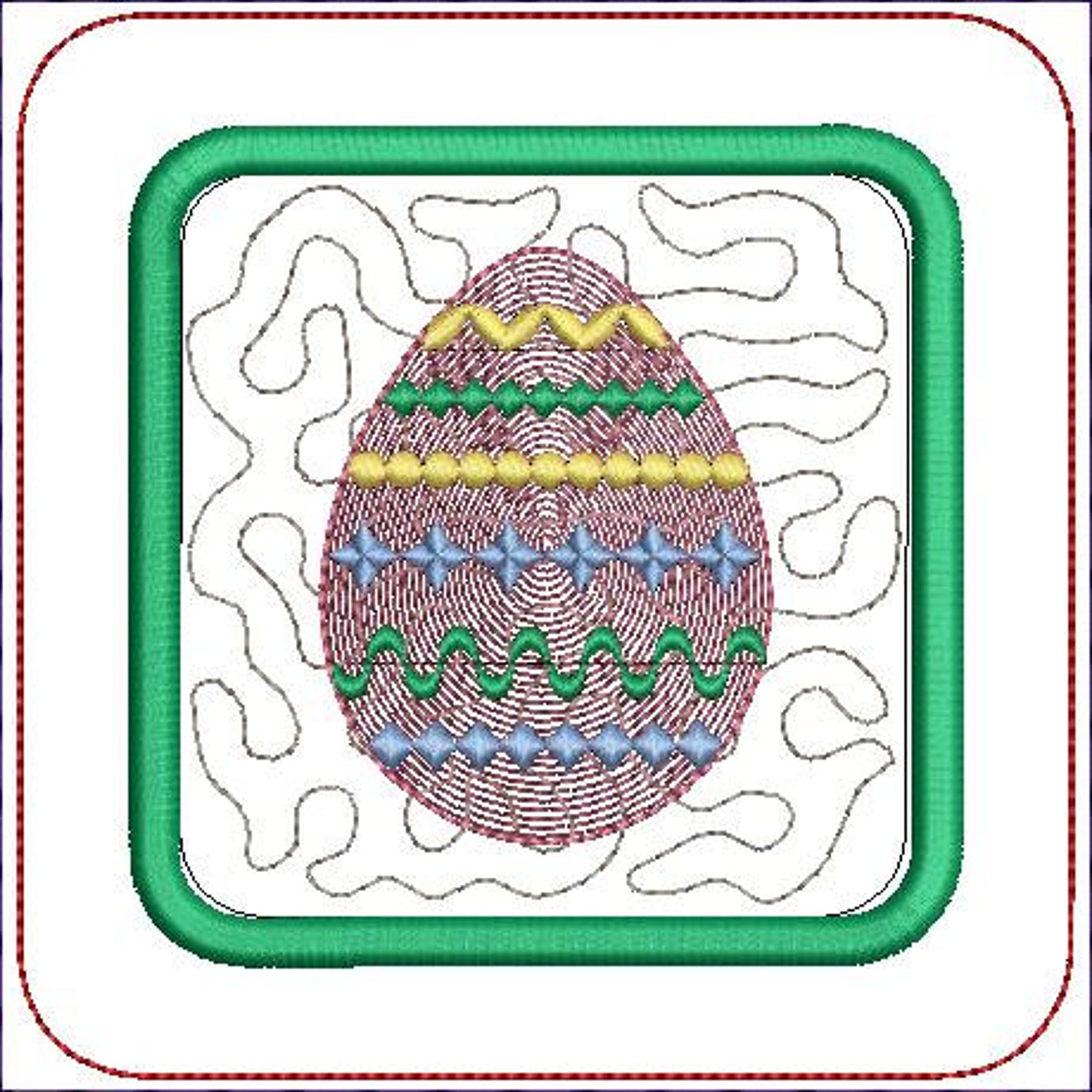 ITH Easter Coasters in the Hoop Coasters Easter Egg - Etsy