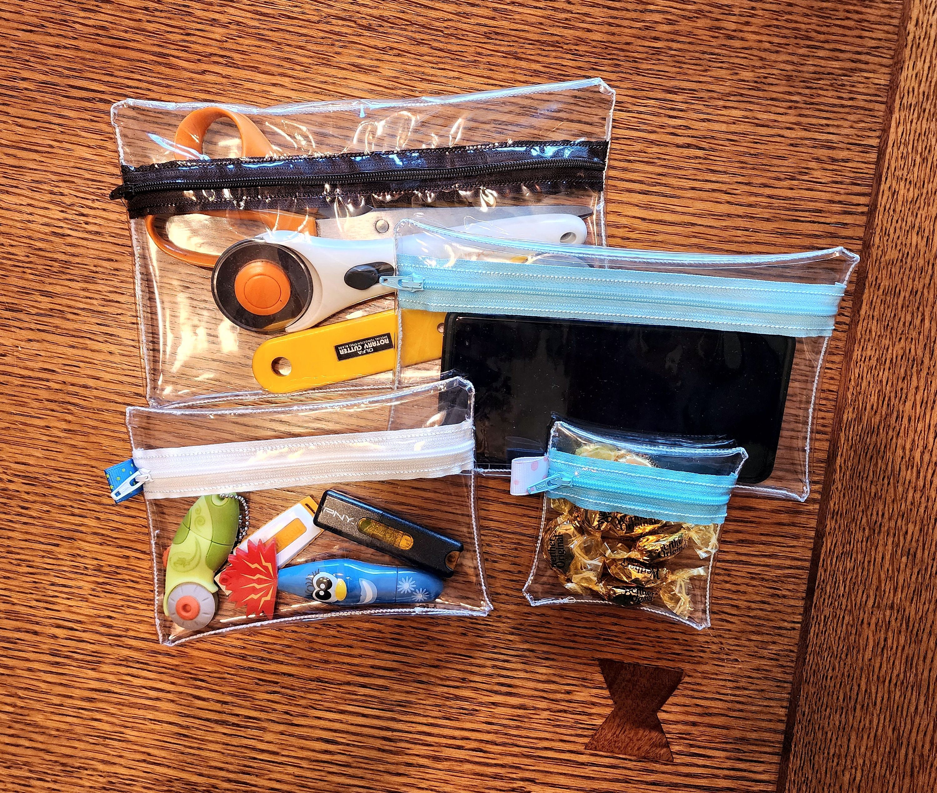 ITH Clear Vinyl Bags - Splash Bags - in the Hoop Zipper Bag - See ...