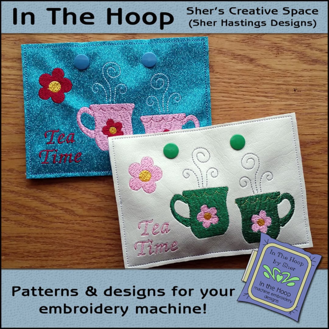 ITH Teacups Large Tea Bag Holder, Large Tea Bag Wallet, Wallet ...