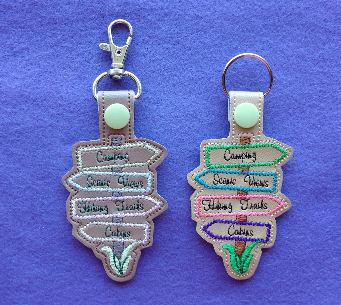 ITH Road Signs Key Fob Travel Signs Vinyl Key Fob Vacation - Etsy