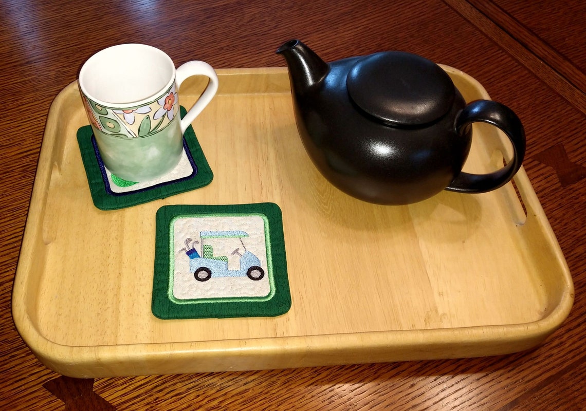 ITH Golf Coasters in the Hoop Coasters Golfing Coasters | Etsy