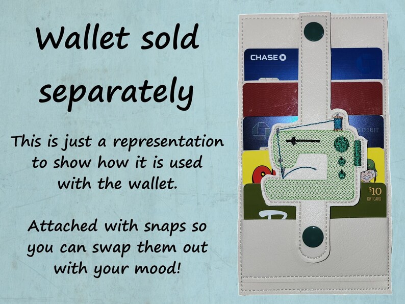 ITH Sewing Machine Wallet Tab, Card Wallet Tab, Sewing Machine ...