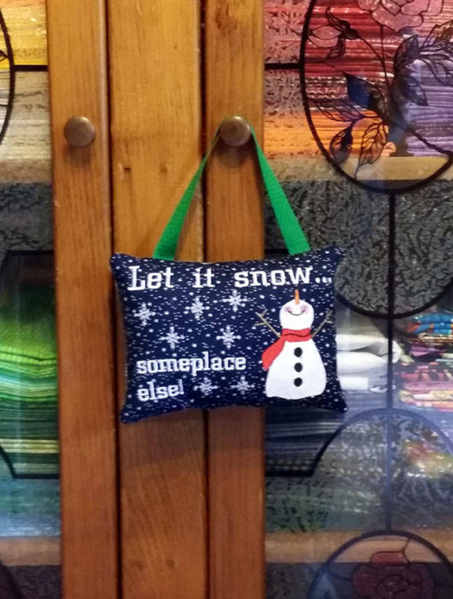 ITH Let It Snow Mug Rug Snowman Mug Rug in the Hoop Mug Rug - Etsy