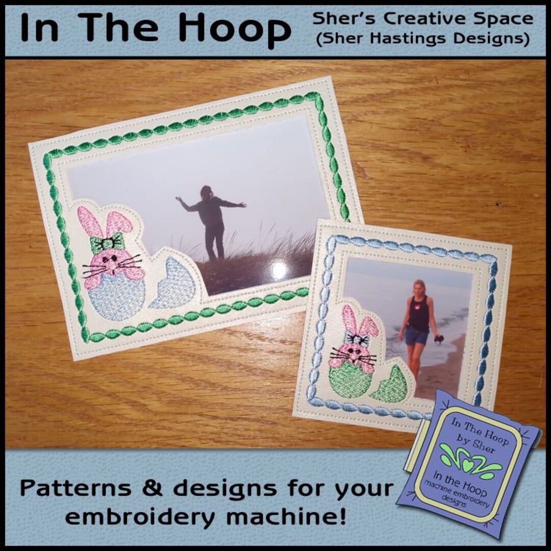 ITH Easter Picture Frame, in the Hoop Picture Frame, Easter Frame ...
