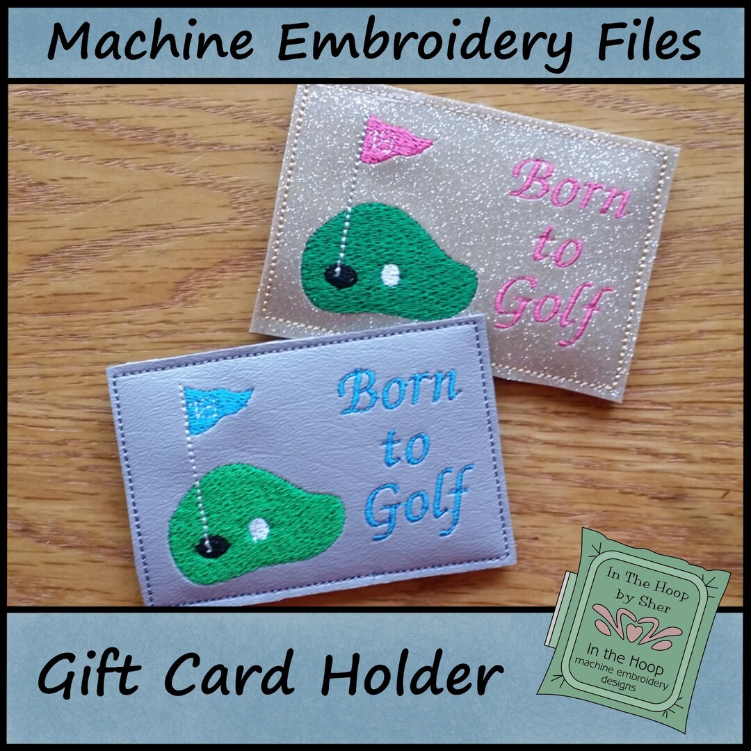 ITH Born to Golf Gift Card Holder, Golfer Gift Card Holder, Golf ...