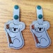 ITH Koala Key Fob - Animal Key Fob - Koala Bear Bag Tag - Koala Bear ...